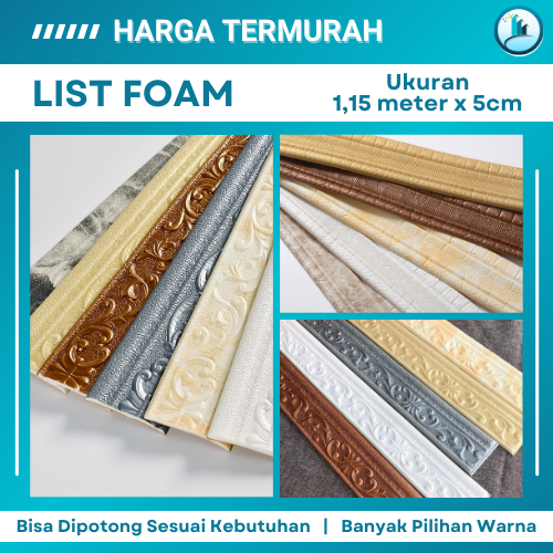Jual List Plafon Wall Foam Wallpaper Pinggiran Dinding List Ukir Pink ...