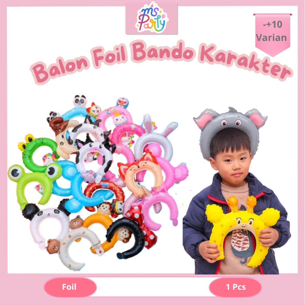 Jual MS.PARTY BALON FOIL BANDO KARKTER/BALON BANDO KARAKTER LUCU/BALON ...