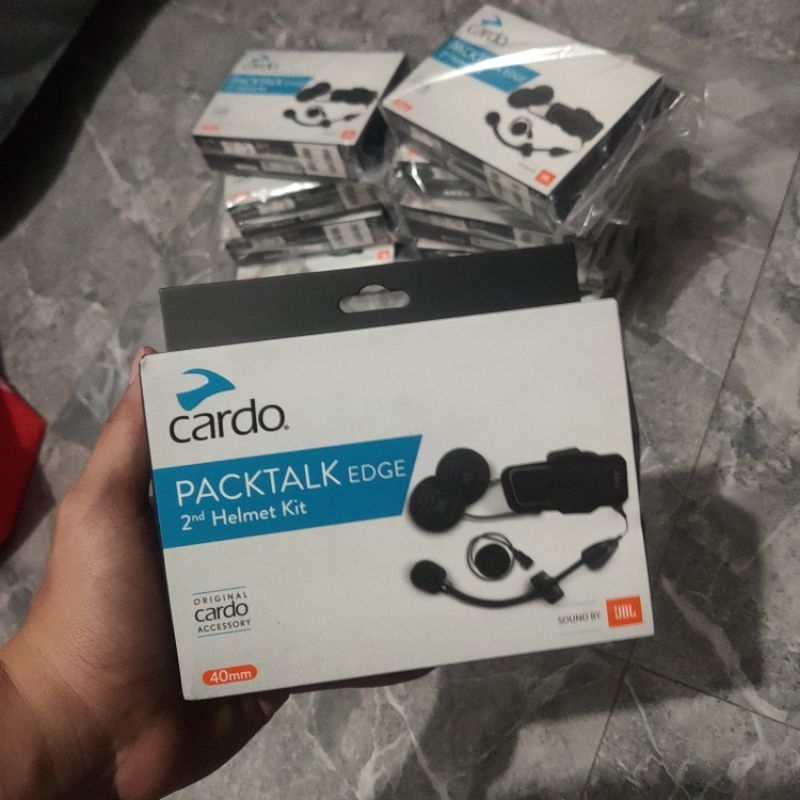 Jual Audio Helmet Kit Packtalk Edge n PRO Cardo JBL clamp speaker mic ...