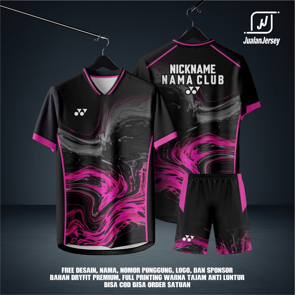Jual JERSEY BAJU BADMINTON BULUTANGKIS CUSTOM FREE CUSTOM DESIGN- NAMA-CLUB | Shopee Indonesia