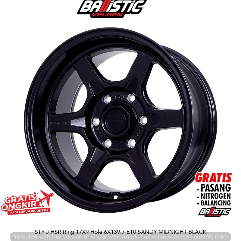 Jual Velg Mobil Fortuner Ring 17 Model TE37 Buat Hilux Triton Isuzu Mux R17 Baut 6x139,7 HSR STY ...