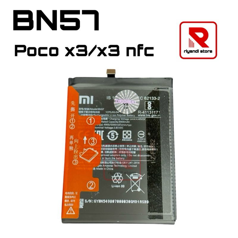 Jual Baterai Batre Poco X3 Nfc / poco X3 / Poco X3 Pro BN 57 Batrai ...