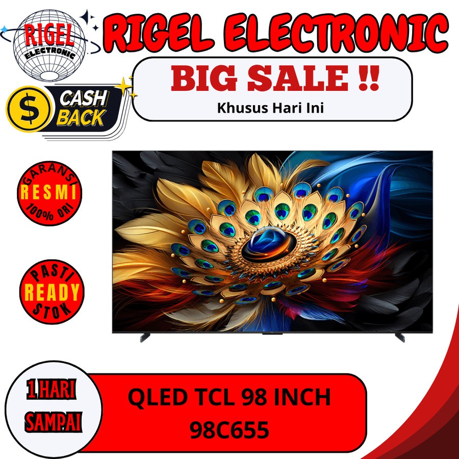 Jual TCL 98C655 QLED PRO 98 INCH UHD 4K DOLBY ATMOS 144HZ VRR ANDROID ...