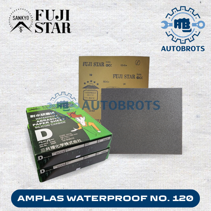 Jual Amplas Duco FUJI STAR Ukuran 120 - Abrasive Paper Sheet / Kertas ...