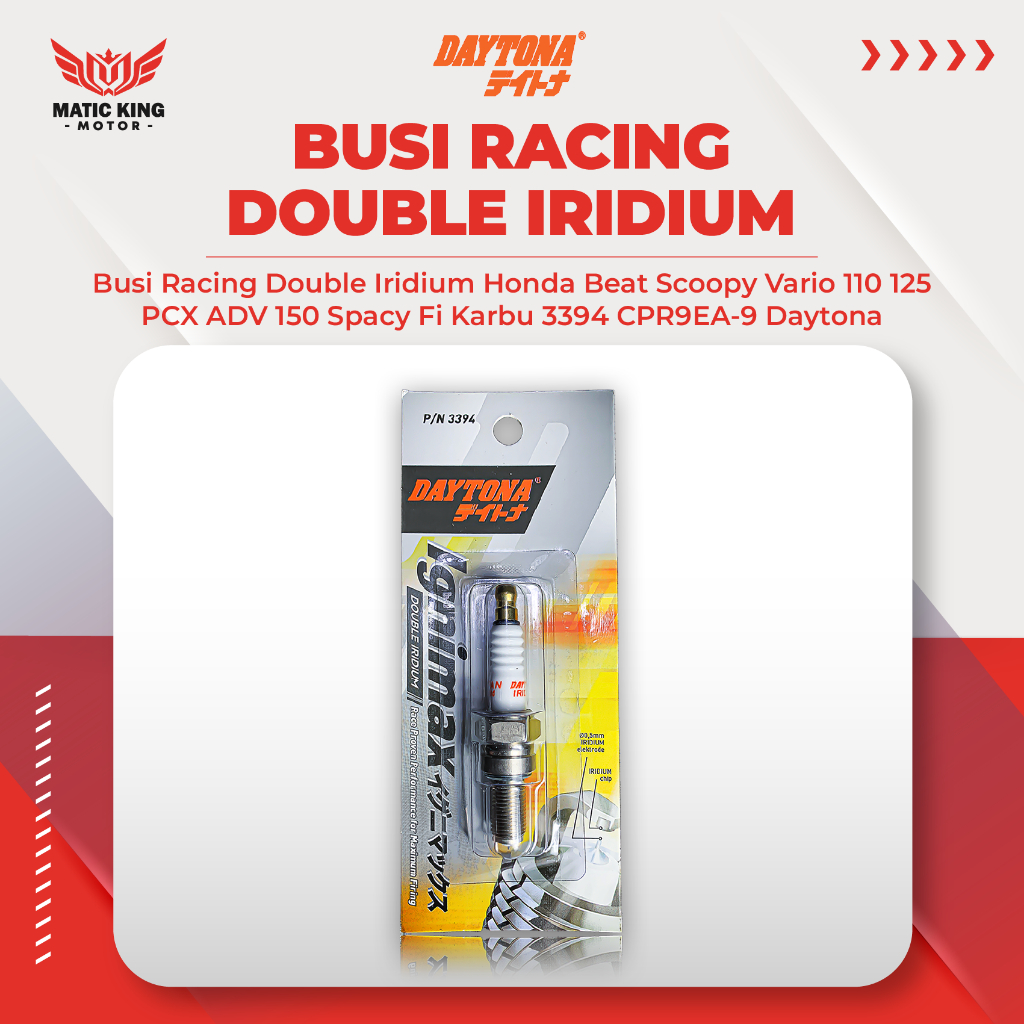 Jual DAYTONA Busi Racing Iridium Beat Vario Karisma Supra X 125 Scoopy ...