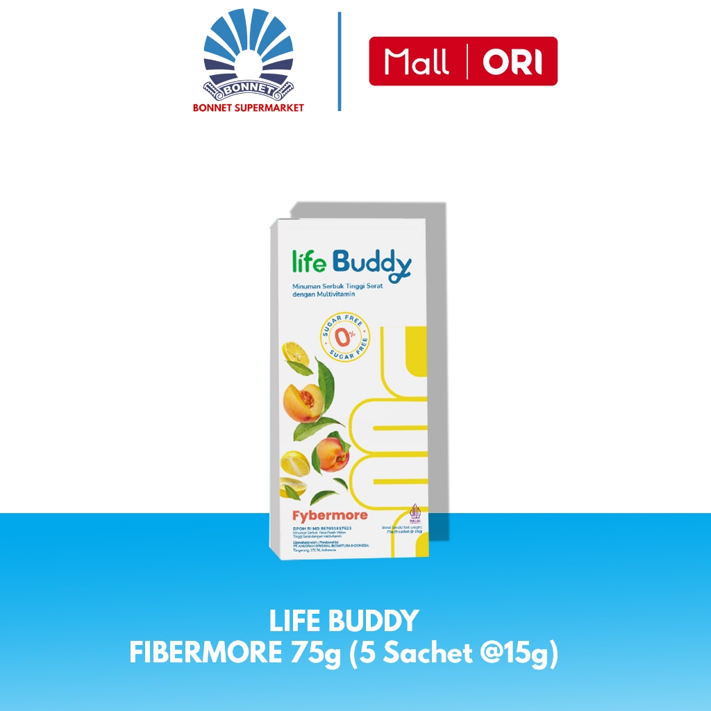 Jual Life Buddy Fibermore 75g (5 Sachet @15g) | Shopee Indonesia