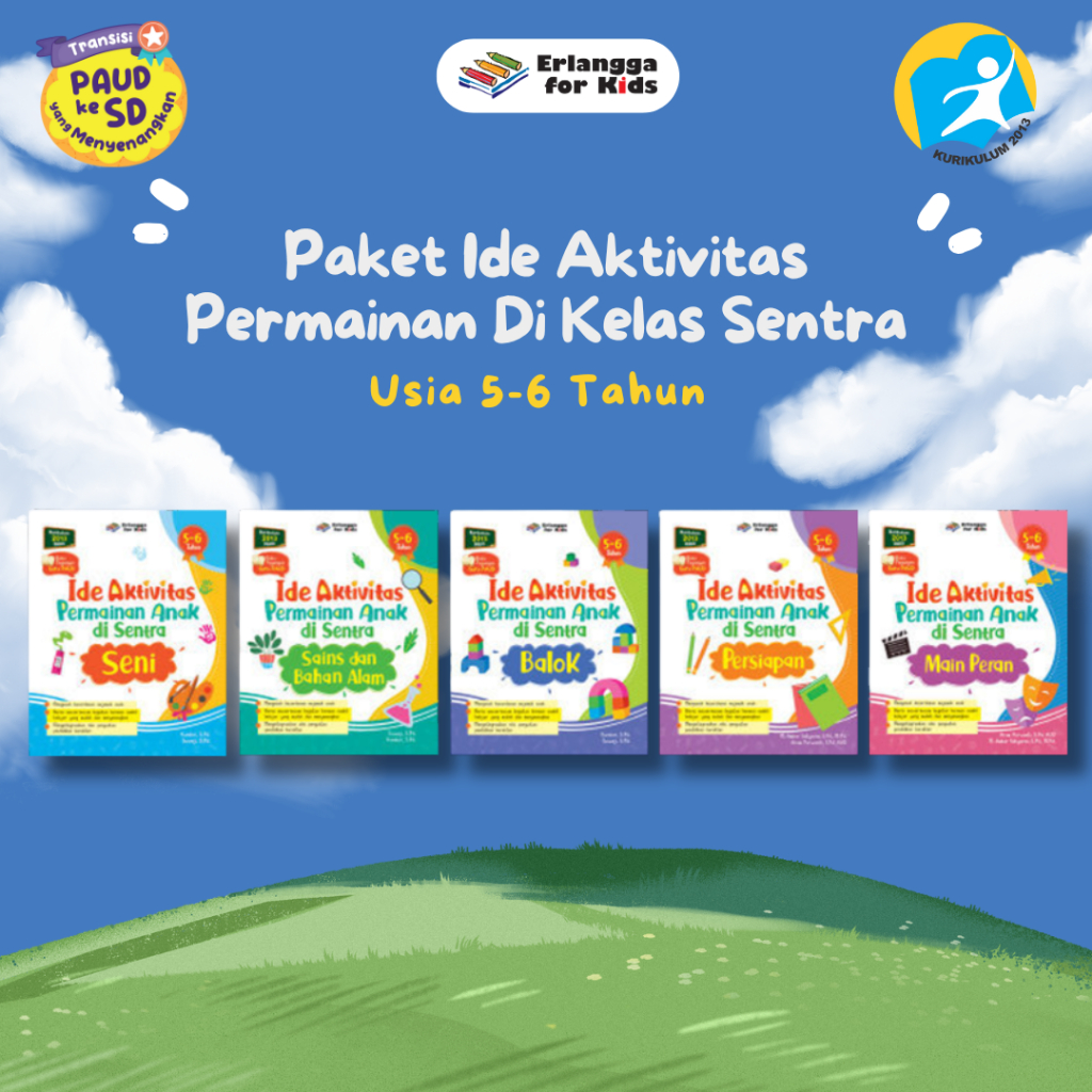 Jual [Erlangga Official] Buku Paket Tk/Paud: Paket Ide Permainan Di ...