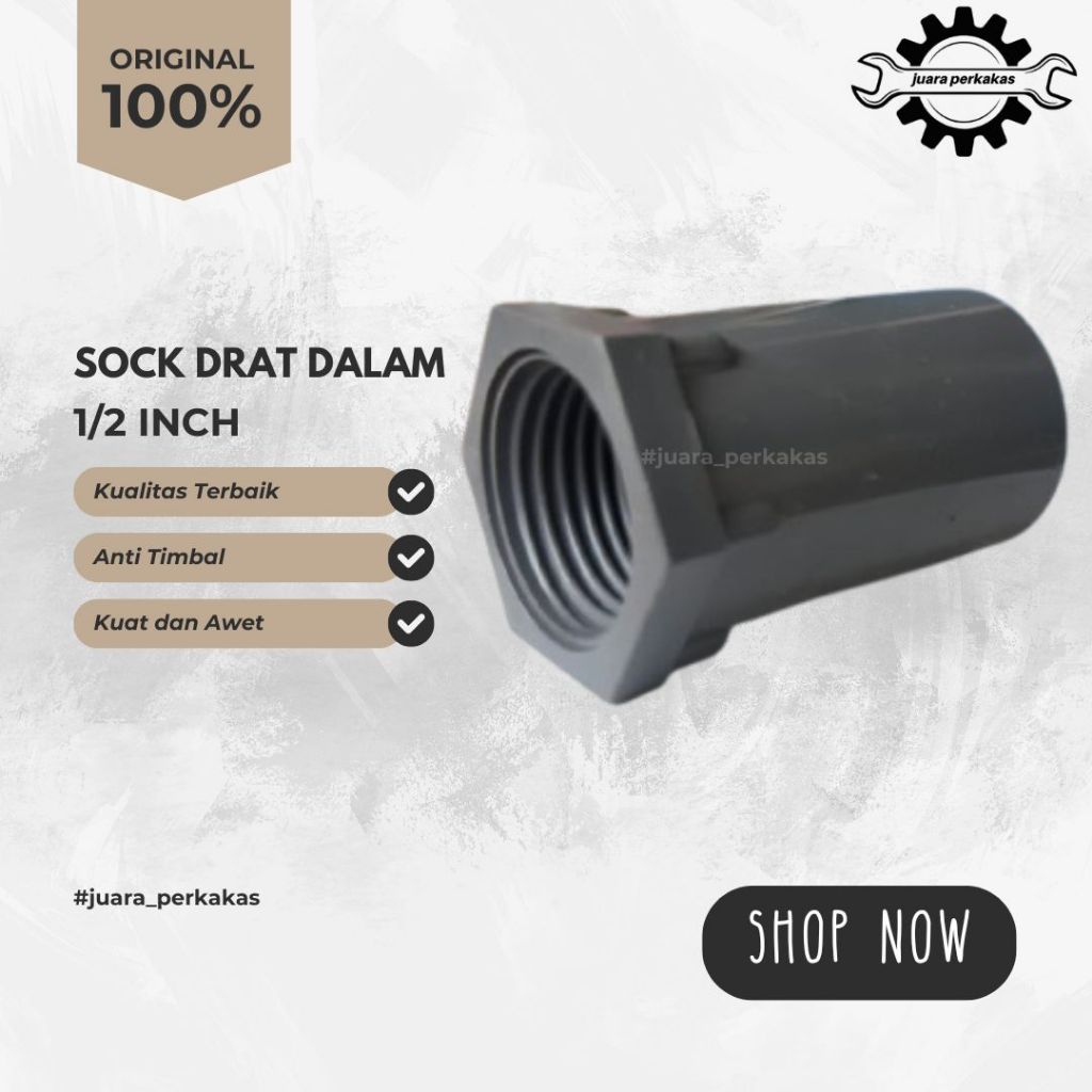 Jual SOCKET SOK SOCK DRAT DALAM 1/2" SDD 1/2" SDD 1/2 INCH FAUCET ...