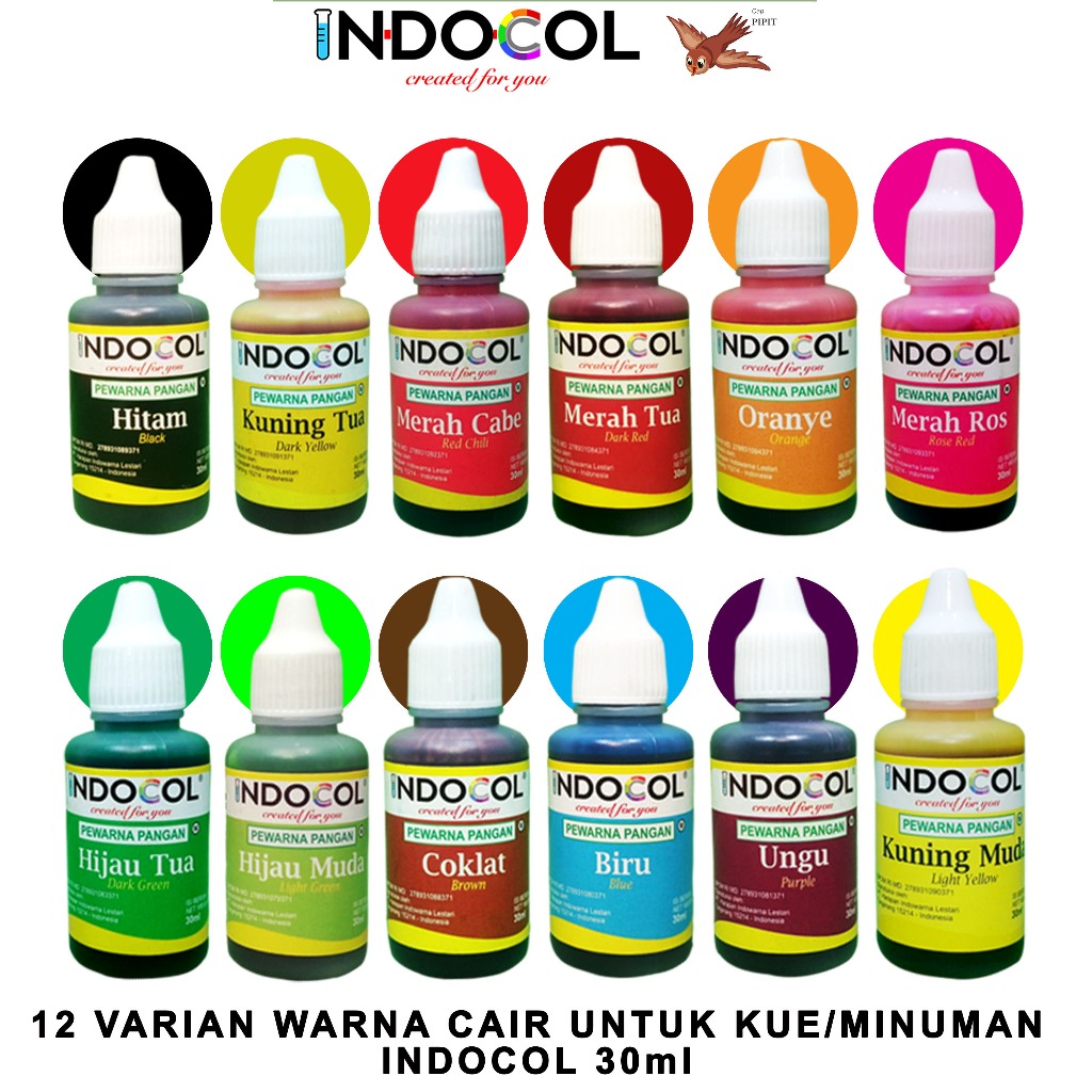 Jual PEWARNA MAKANAN CAIR INDOCOL (30 ml) | Shopee Indonesia