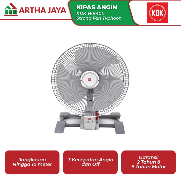Jual KDK KIPAS ANGIN BESI LANTAI / TEMBOK WB40L | Shopee Indonesia