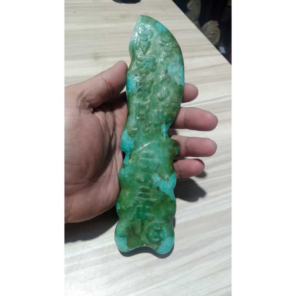 Jual Pedang Naga Aksara Giok Sabun Kuno Jadul Antik | Shopee Indonesia