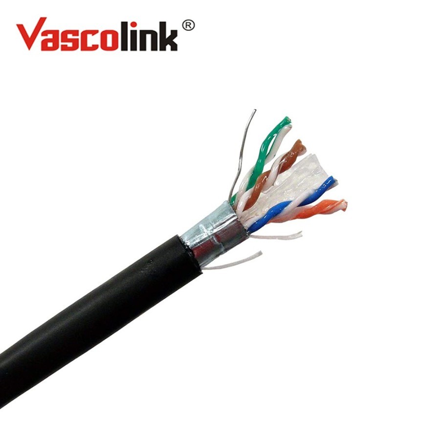 Jual VASCOLINK Cable FTP STP Cat 6 Kabel Outdoor 305mtr VL107 FTP6C03T ...