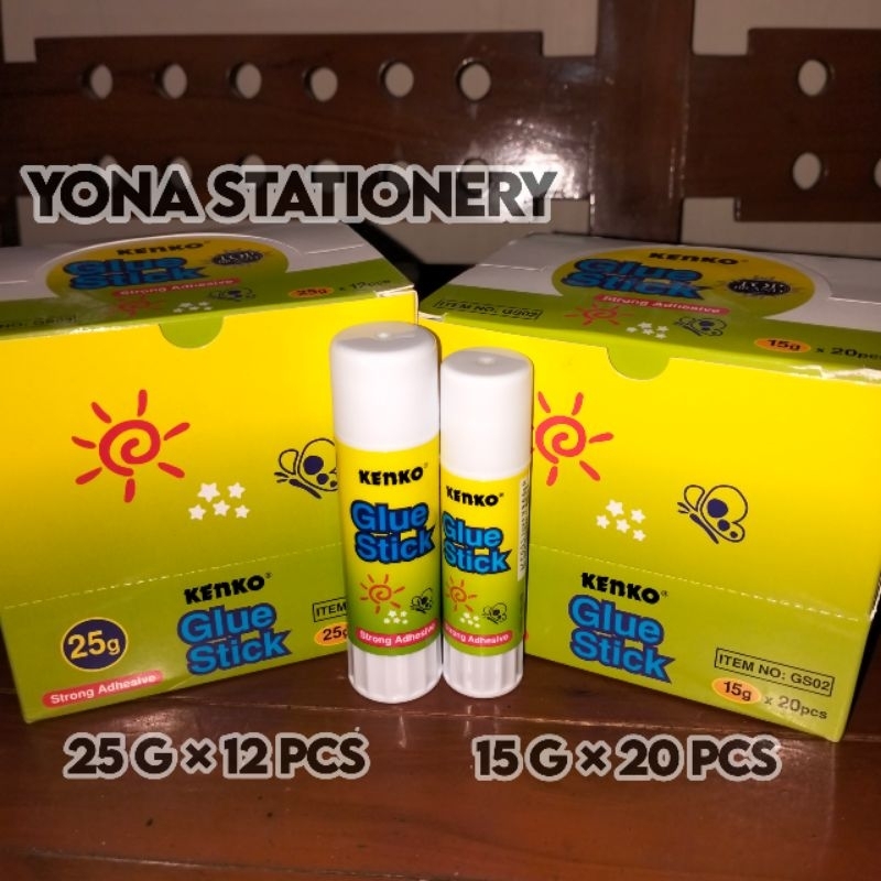 Jual Lem Kertas Kenko / Glue Stick Kenko Strong Adhesive 25 Gram (Isi ...