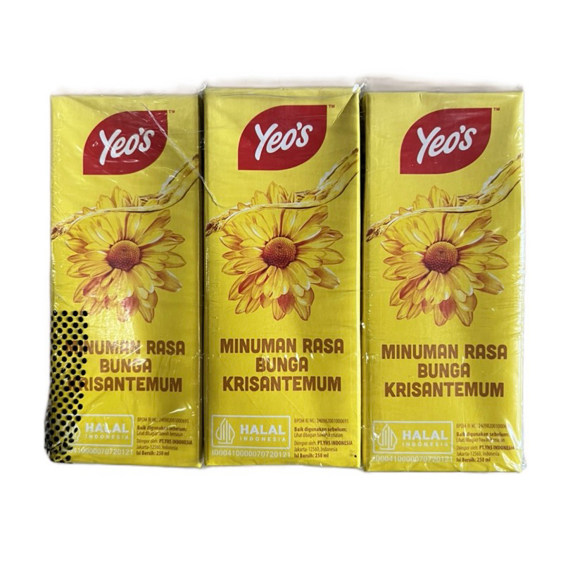 Jual MINUMAN YEOS TEH BUNGA [1 KOTAK @250ML] | YEOS CRYSANTHEMUM TEA ...