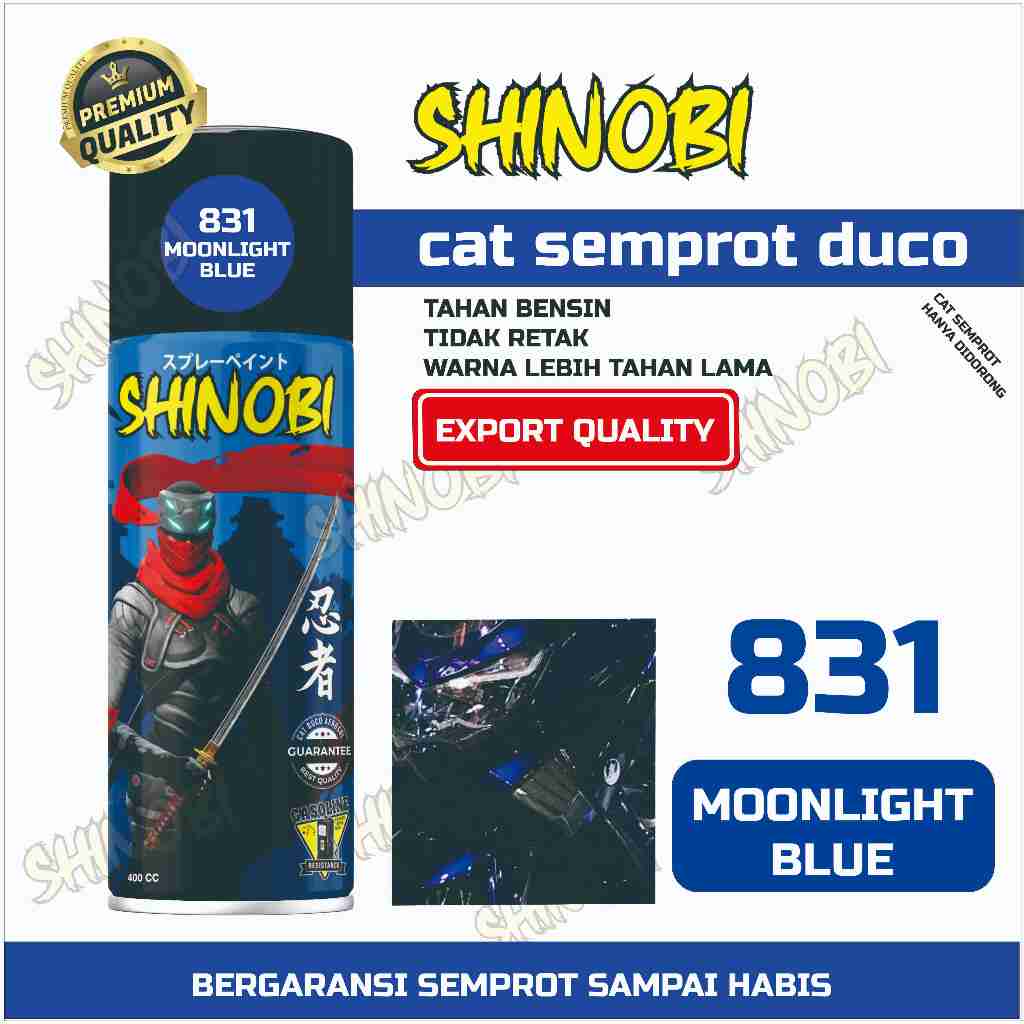 Jual Cat Semprot Pilox Pilok Pylox Shinobi 400 CC S831 Moonlight Blue ...