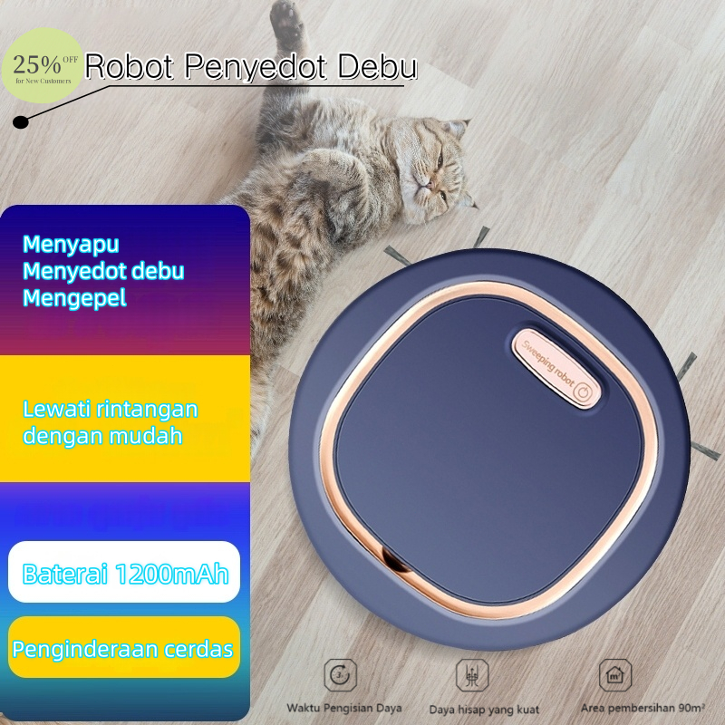 Jual Smart Sweeping Robot 5 In 1 Sapu Penyedot Debu Pel Pembersih Debu Lantai Robot Vacuum ...