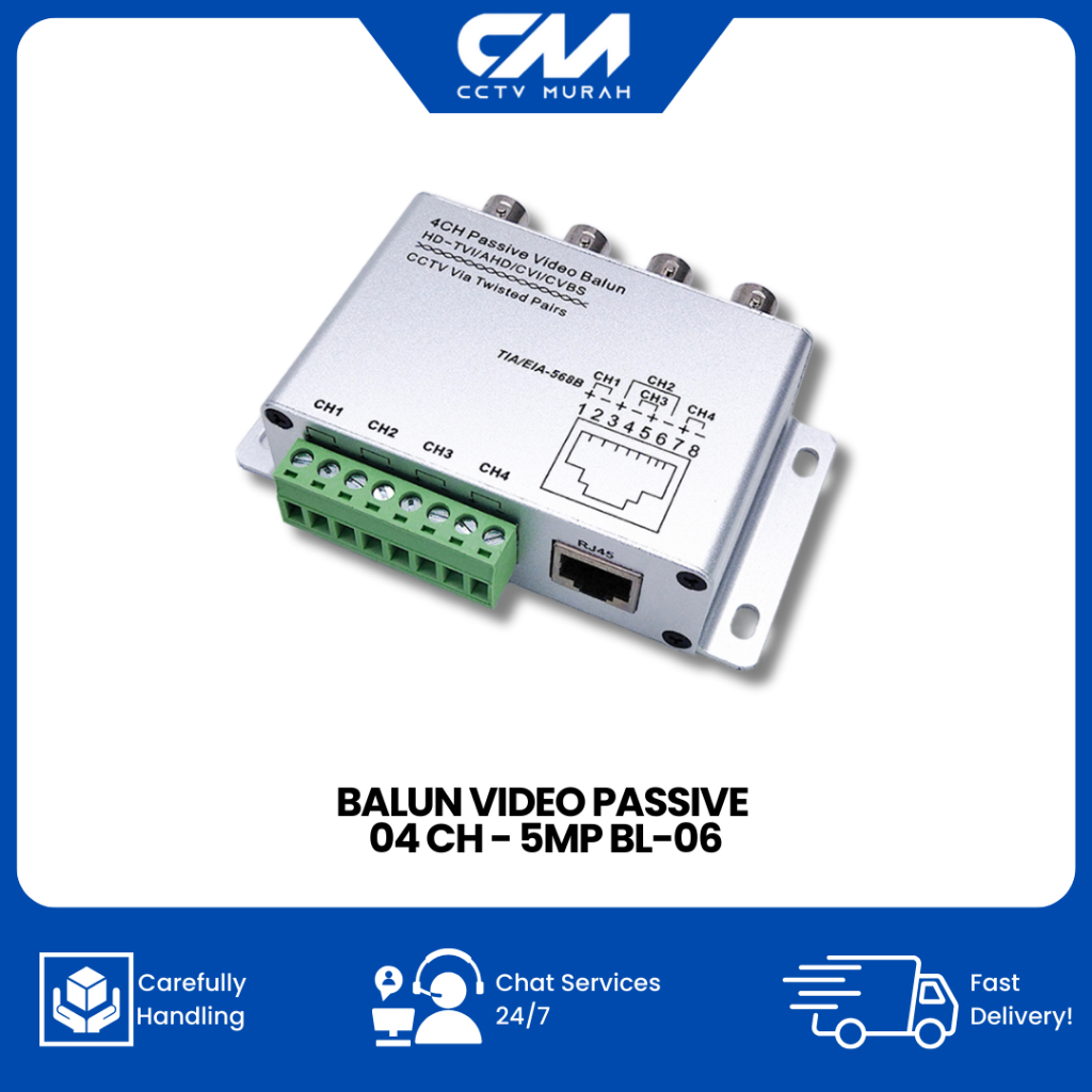 Jual VIDEO BALUN PASSIVE 4CH AHD UP TO 5MP | Shopee Indonesia