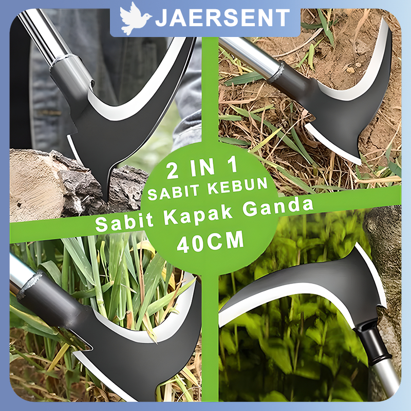 Jual 40CM Pemangkas Sabit kapak Ganda Pemangkas Rumput Multifungsi 6722 ...