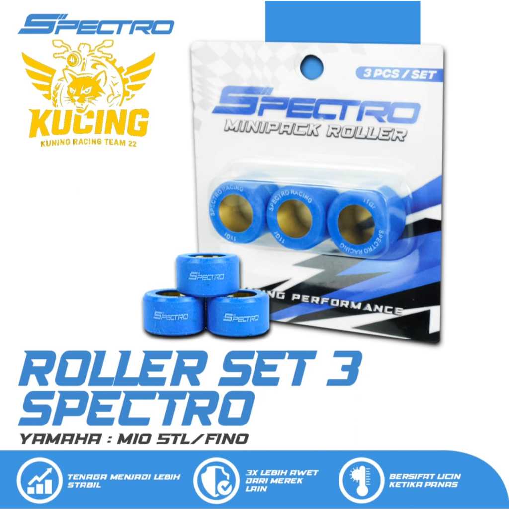 Jual Roller Spectro Mio Karbu Smile Sporty Fino Soul Karbu Mio J 115 Roler Upgrade CVT Racing ...