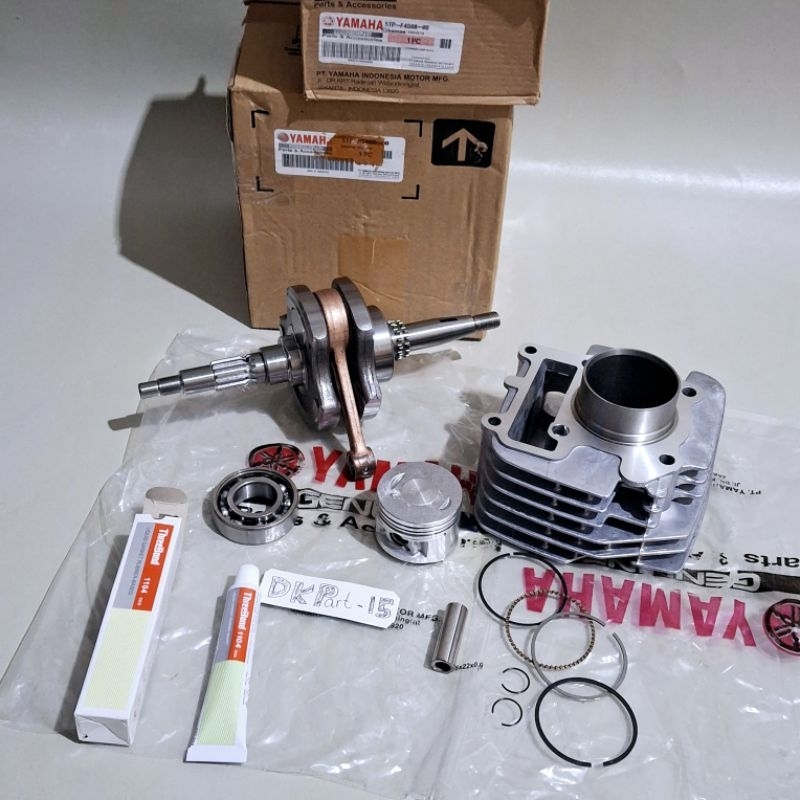 Jual Blok seher komplit isi piston kit 5TP plus Kruk as assy + bearing kanan & kiri bonus lem ...