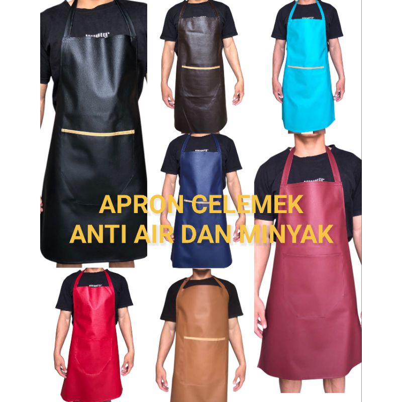 Jual Apron PVC Celemek Kerja Pabrik Bahan Oscar Kulit Sintetis Celemek ...