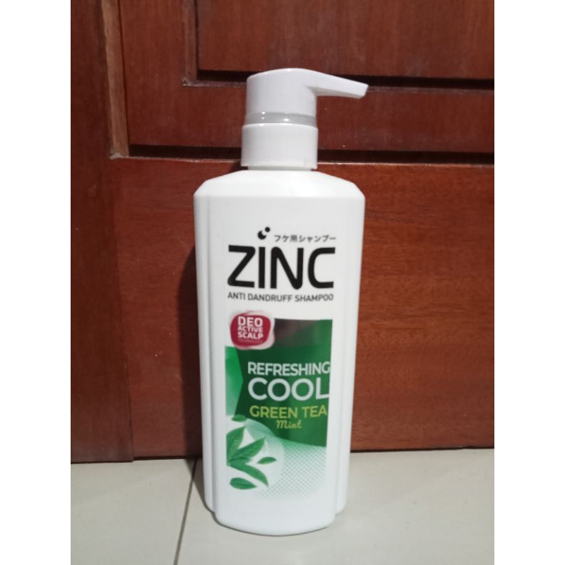 Jual ZINC shampo anti dundruff COOL GREEN TEA 450ml | Shopee Indonesia