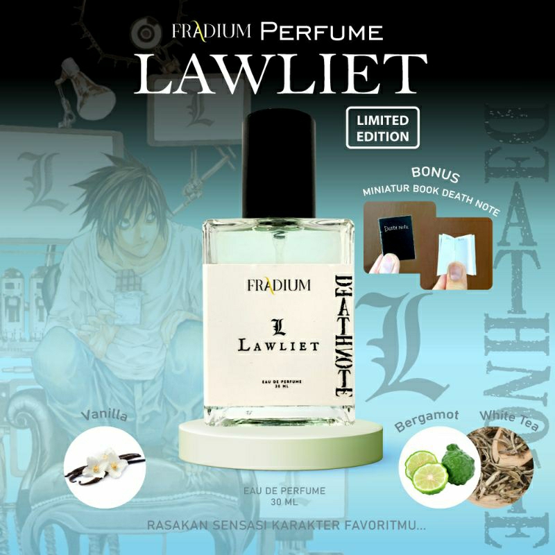 Jual Perfume/Parfum L Lawliet Death Note Fradium 30ml Limited Edition ...