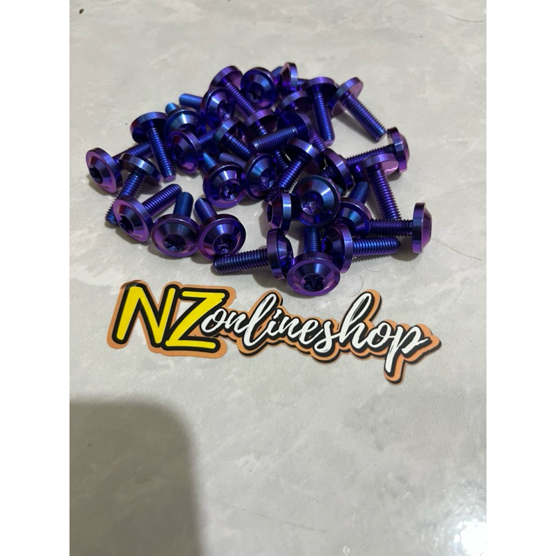 Jual Ind BAUT TITANIUM BEHEL VESPA MATIC HARGA 2 BAUT | Shopee Indonesia