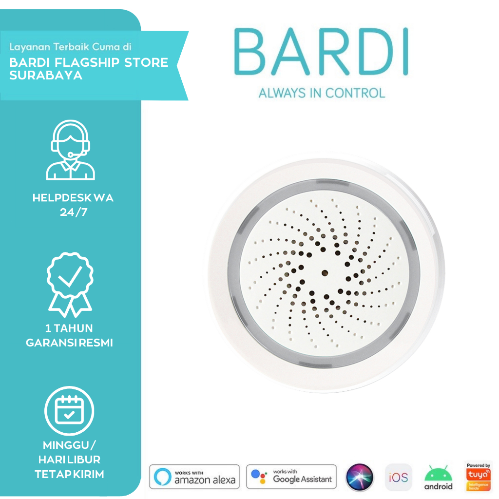 Jual BARDI Smart Siren Alarm dan Humidity Sensor WiFi IoT Home ...