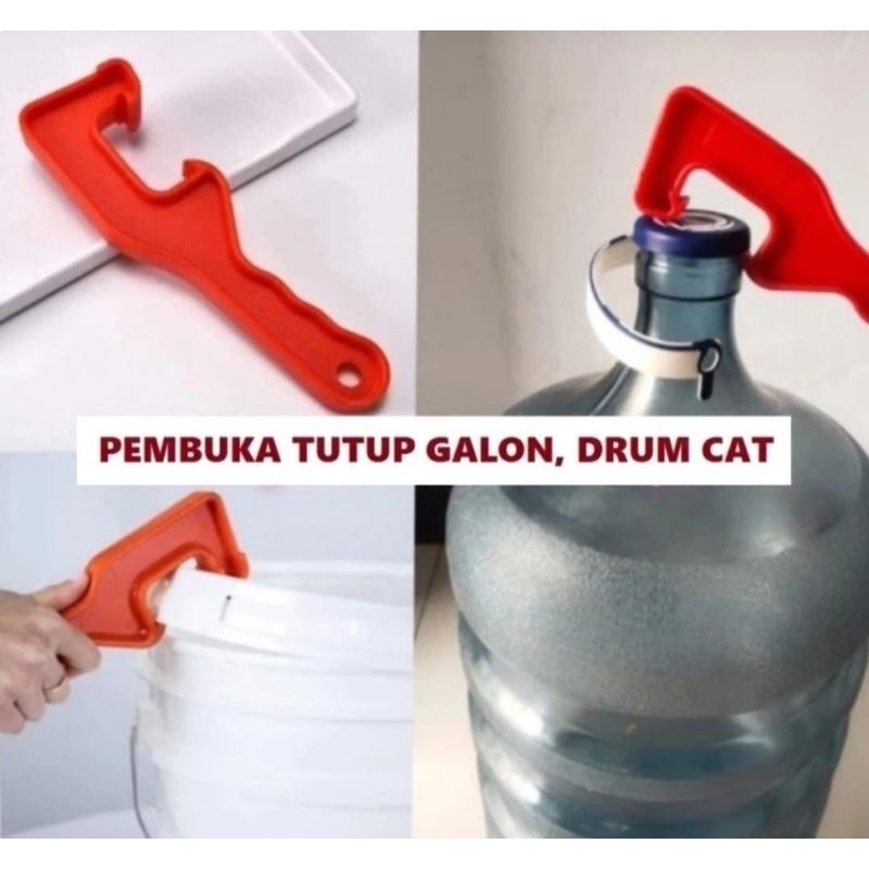 Jual Alat Bantu Buka Air Galon Kaleng Pembuka Ember Cat ABS Plastik ...