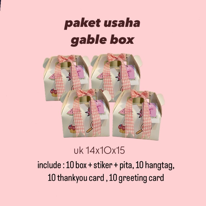 Jual PAKET USAHA GABLE BOX (ONLY BOX) | Shopee Indonesia