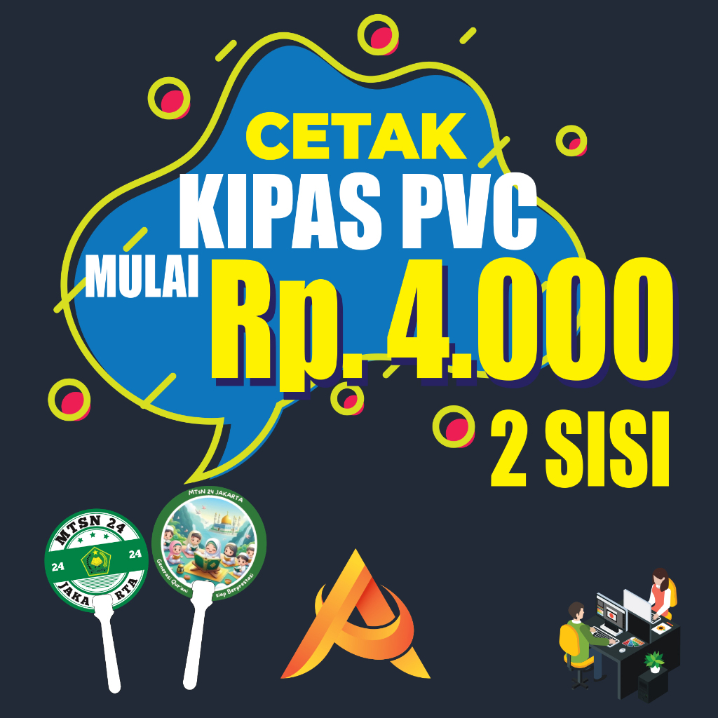 Jual CETAK KIPAS PVC, PRINT KIPAS CUSTOM PVC | Shopee Indonesia