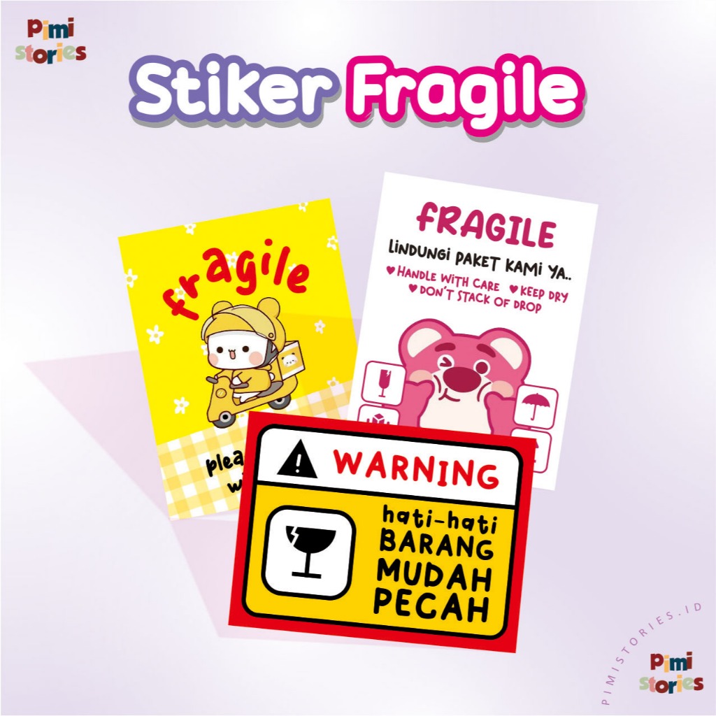 Jual STIKER FRAGILE STIKER PECAH BELAH STIKER FRAGILE UNYU FRAGILE ...