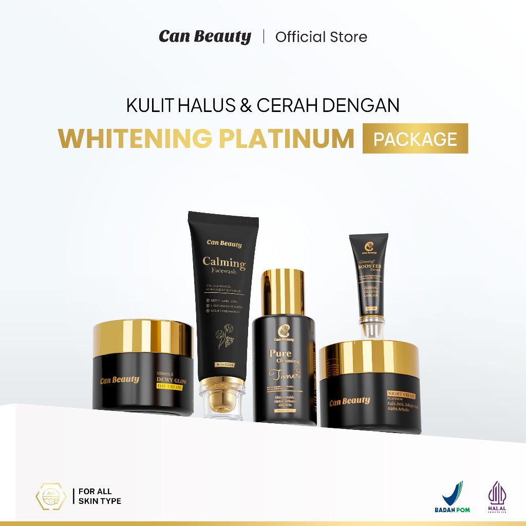 Jual CAN BEAUTY Paket Whitening Platinum Mencerahkan Kulit Wajah Kusam ...