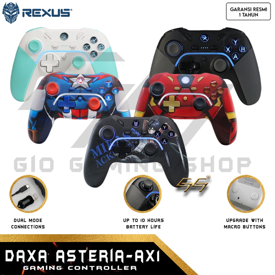 Jual Gamepad Wireless Rexus DAXA Asteria AX1 V2 Joystick Controller PC ...