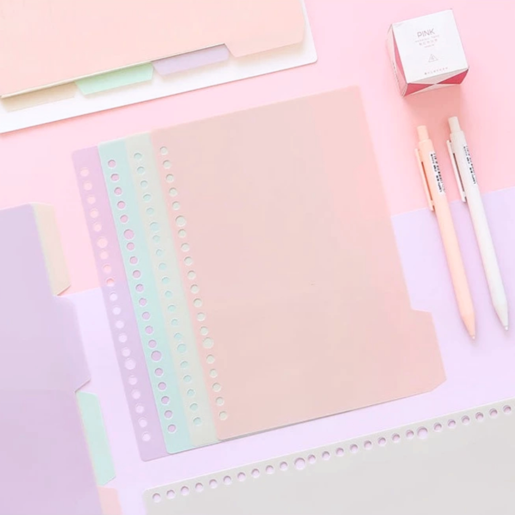 Jual Divider Pembatas Binder Wengu Warna Morandi Pastel Aesthetic A5 ...