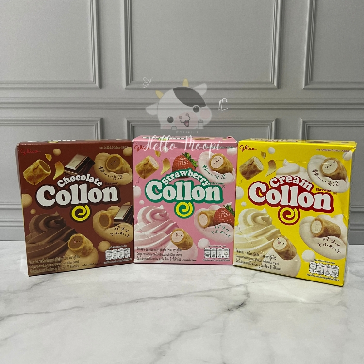 Jual Glico Collon Thailand Biscuit Roll / Snack Import Viral | Shopee ...