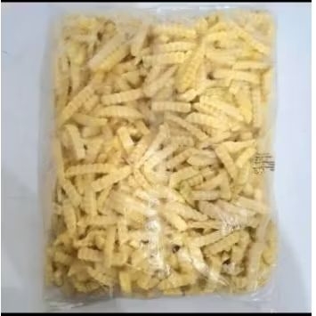 Jual FROZEN FOOD KENTANG GORENG FRENCH FRIES CRINKLE 2,5kg | Shopee ...