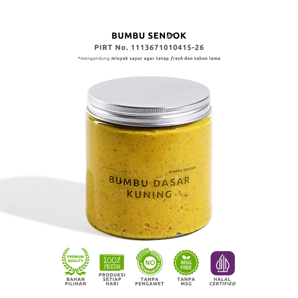 Jual Bumbu Dasar Kuning 400g --- BUMBU SENDOK Halus Dapur Instan Masak ...