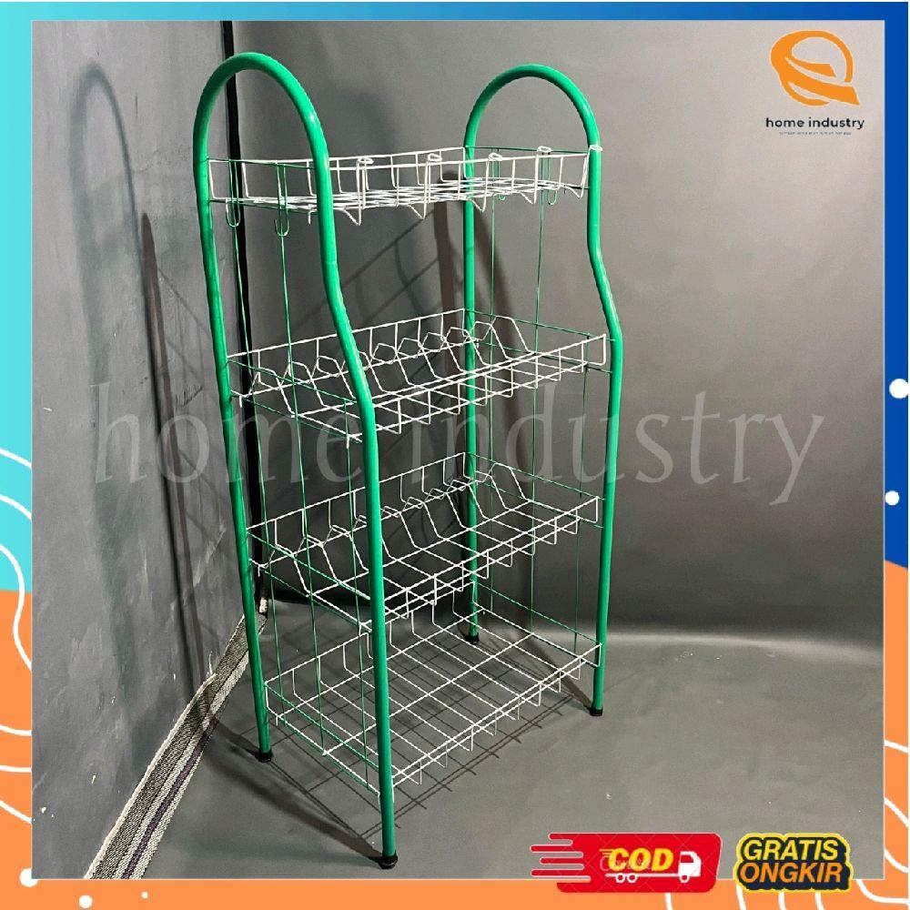 Jual PROMO RAK PIRING SUSUN 4 JUMBO FULL PACKING KARDUS/RAK WASTAFEL ...