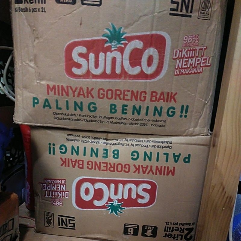Jual minyak goreng sunco 2lt 1 karton atau 1 dus | Shopee Indonesia