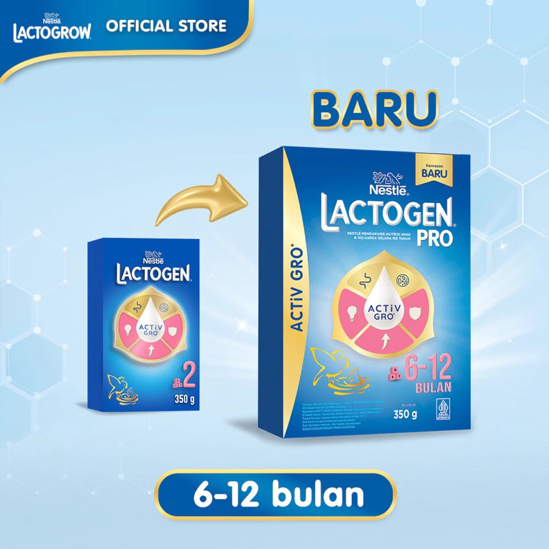 Jual LACTOGEN PRO 6-12 Bulan 180 gram & 350 gram | Shopee Indonesia