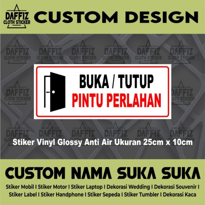 Jual STIKER BUKA TUTUP PINTU PELAN | Shopee Indonesia