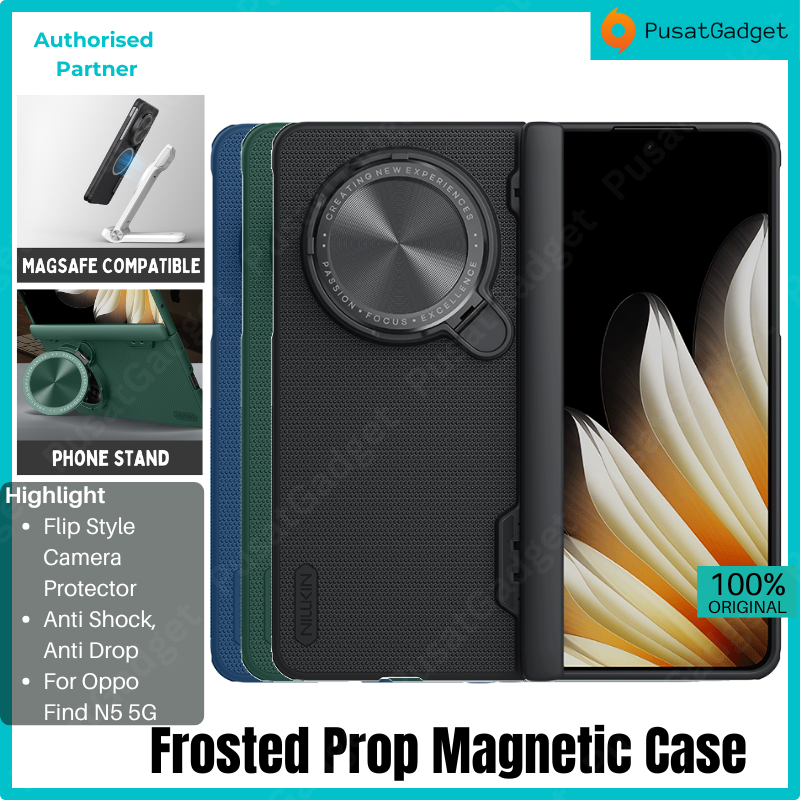 Jual Case Oppo Find N5 5G NILLKIN Frosted Prop Magnetic MagSafe Flip ...
