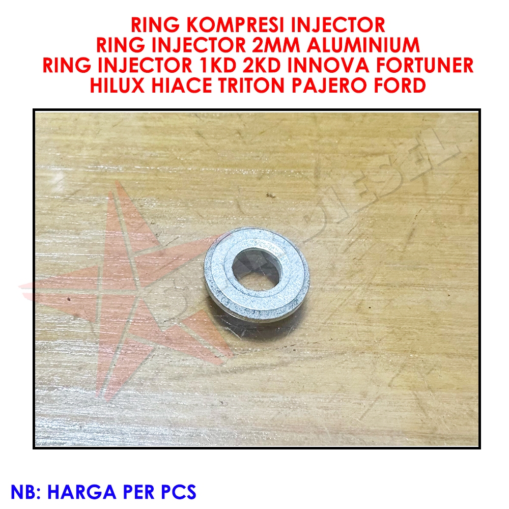 Jual RING KOMPRESI INJECTOR RING INJECTOR 2MM ALUMINIUM RING INJECTOR ...