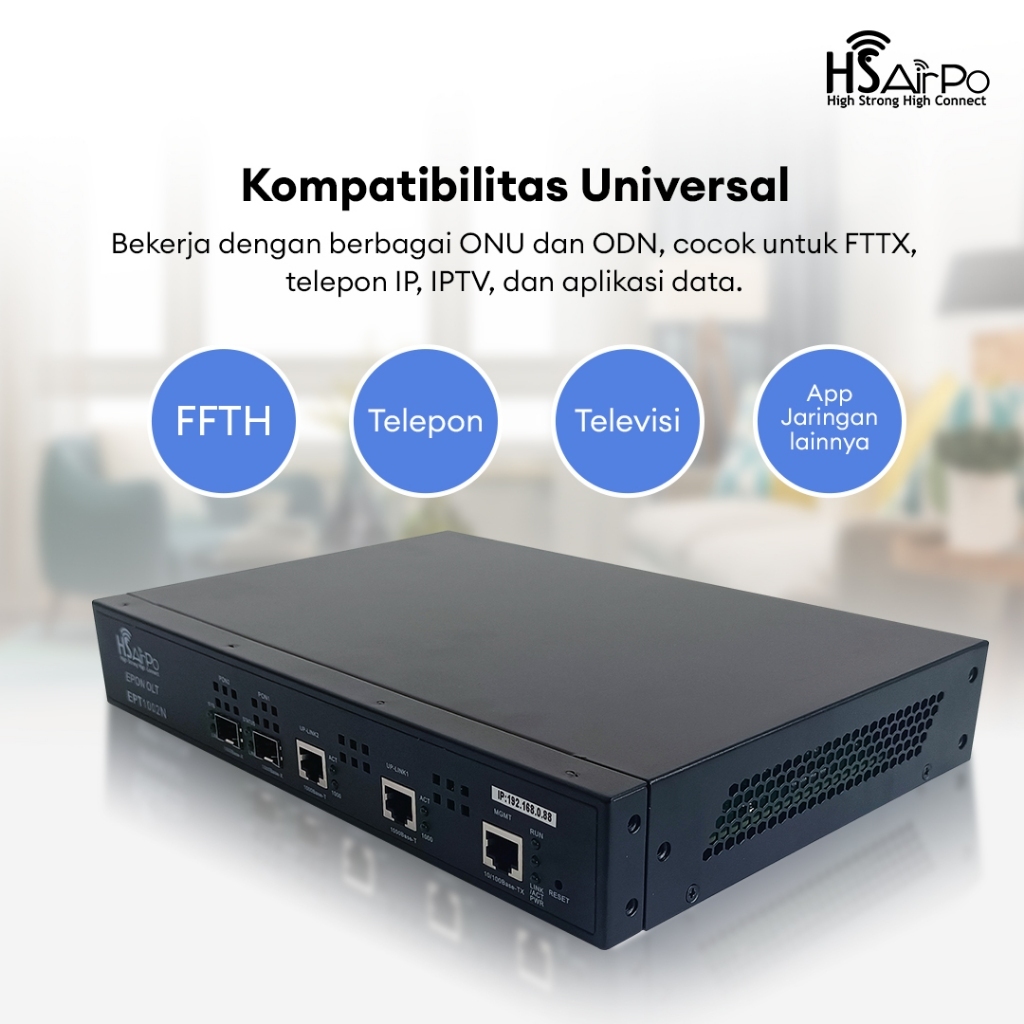 Jual OIWTECH HSAirPo EPT1002N Epon Olt 2Pon Epon Olt 2Sfp Pon Ports ...