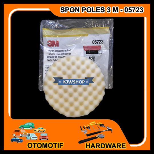 Jual Spon Poles 3M Putih Foam Compounding Pad 8 inch 3M 5723 Busa Poles ...