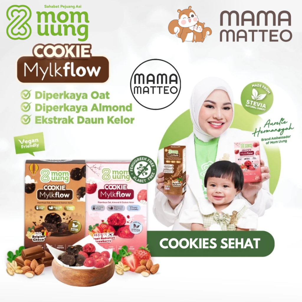 Jual MOM UUNG Cookies Mylkflow Rich Belgian Choco Korean Red Velvet Strawberry 150gr / Kukis ...