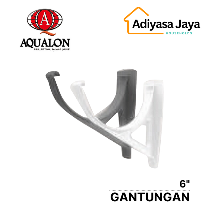 Jual Gantungan Talang Bulat 6 (Aqualon) / Setengah Lingkar / Clamp ...