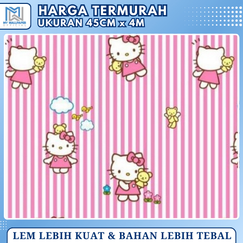 Jual Wallpaper Dinding Hello Kitty Stiker Dinding Hello Kitty Wallpaper Hello Kitty Walpaper ...